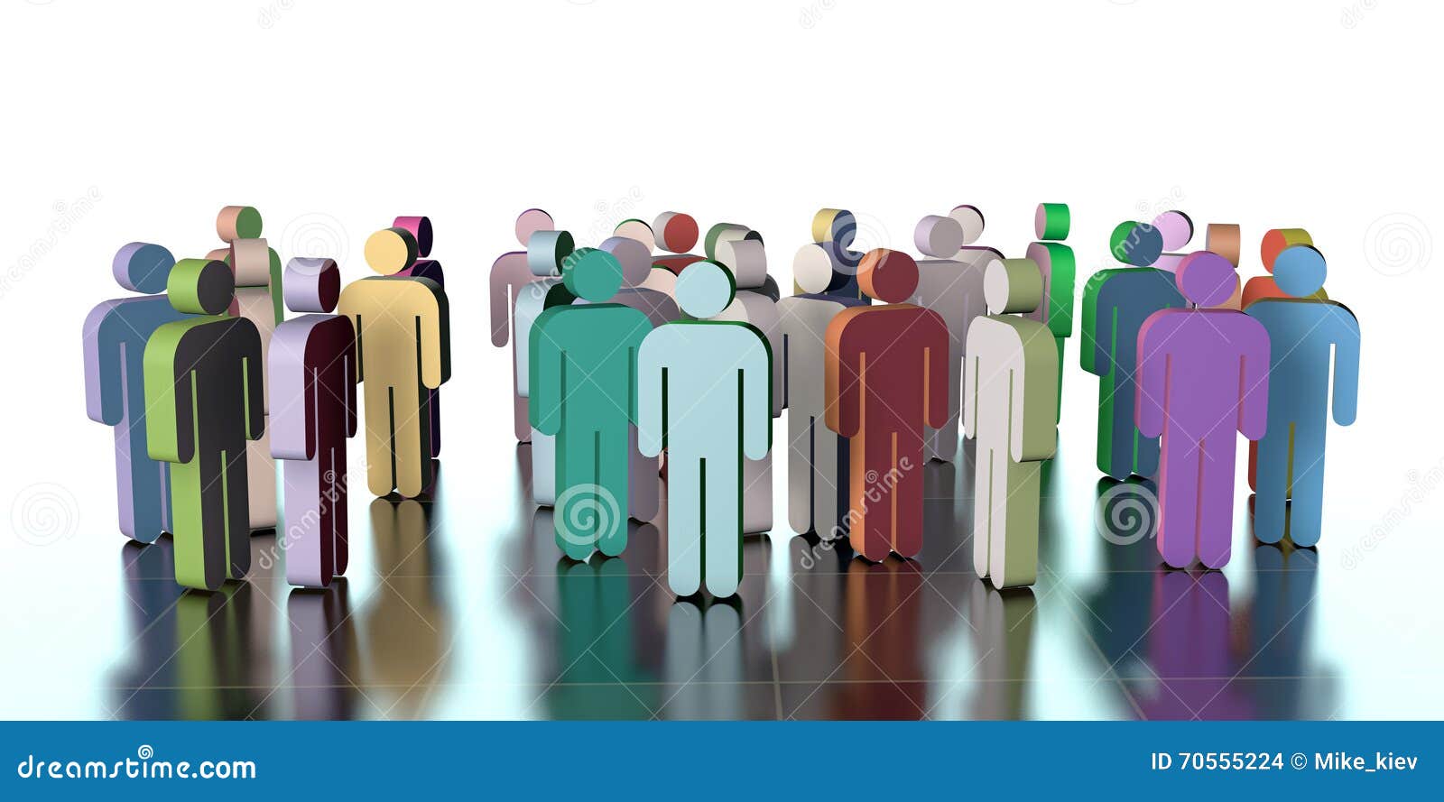 Teamwork, 3d illustration stock illustration. Illustration of ...