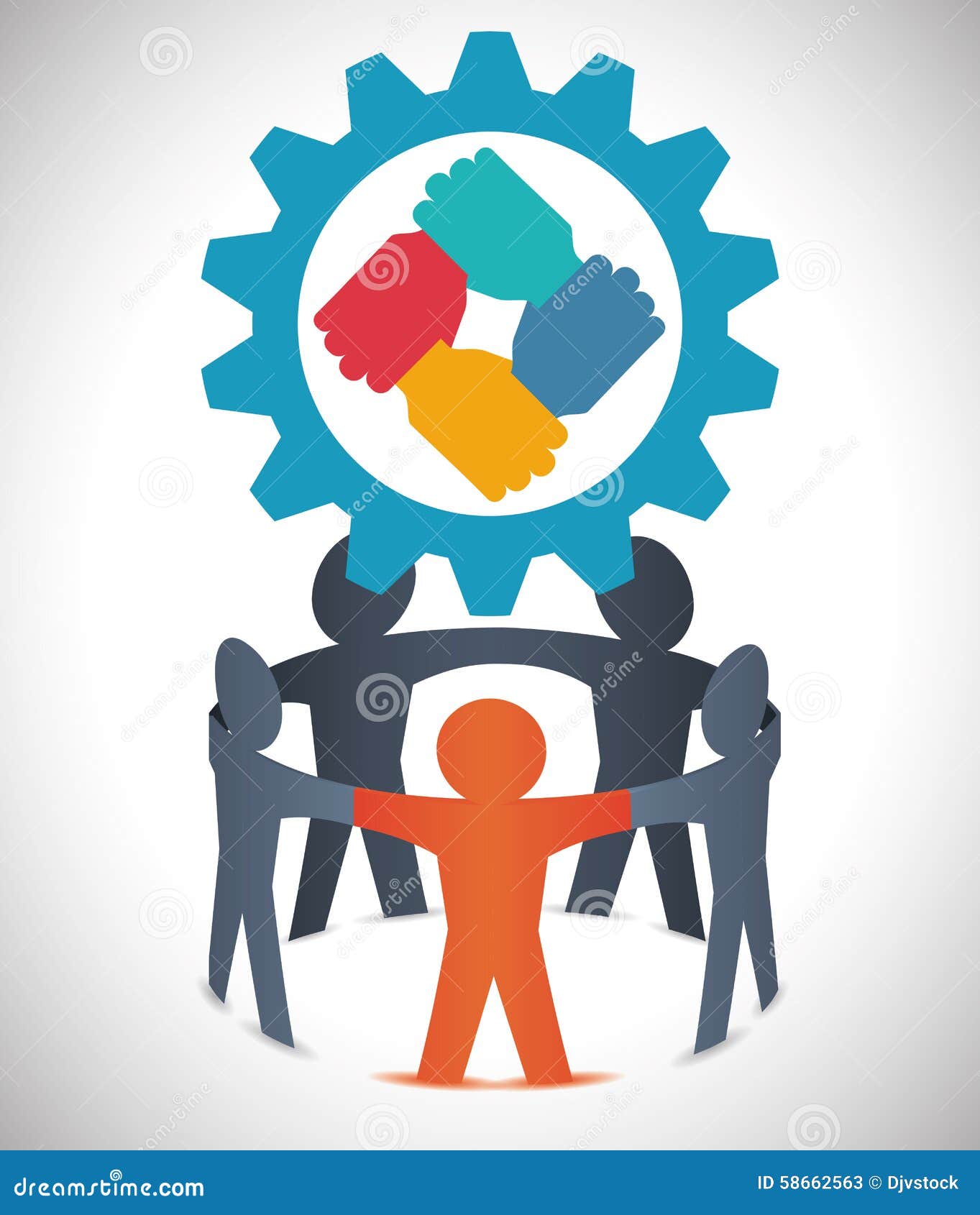 Teamwork design stock vector. Illustration of people - 58662563