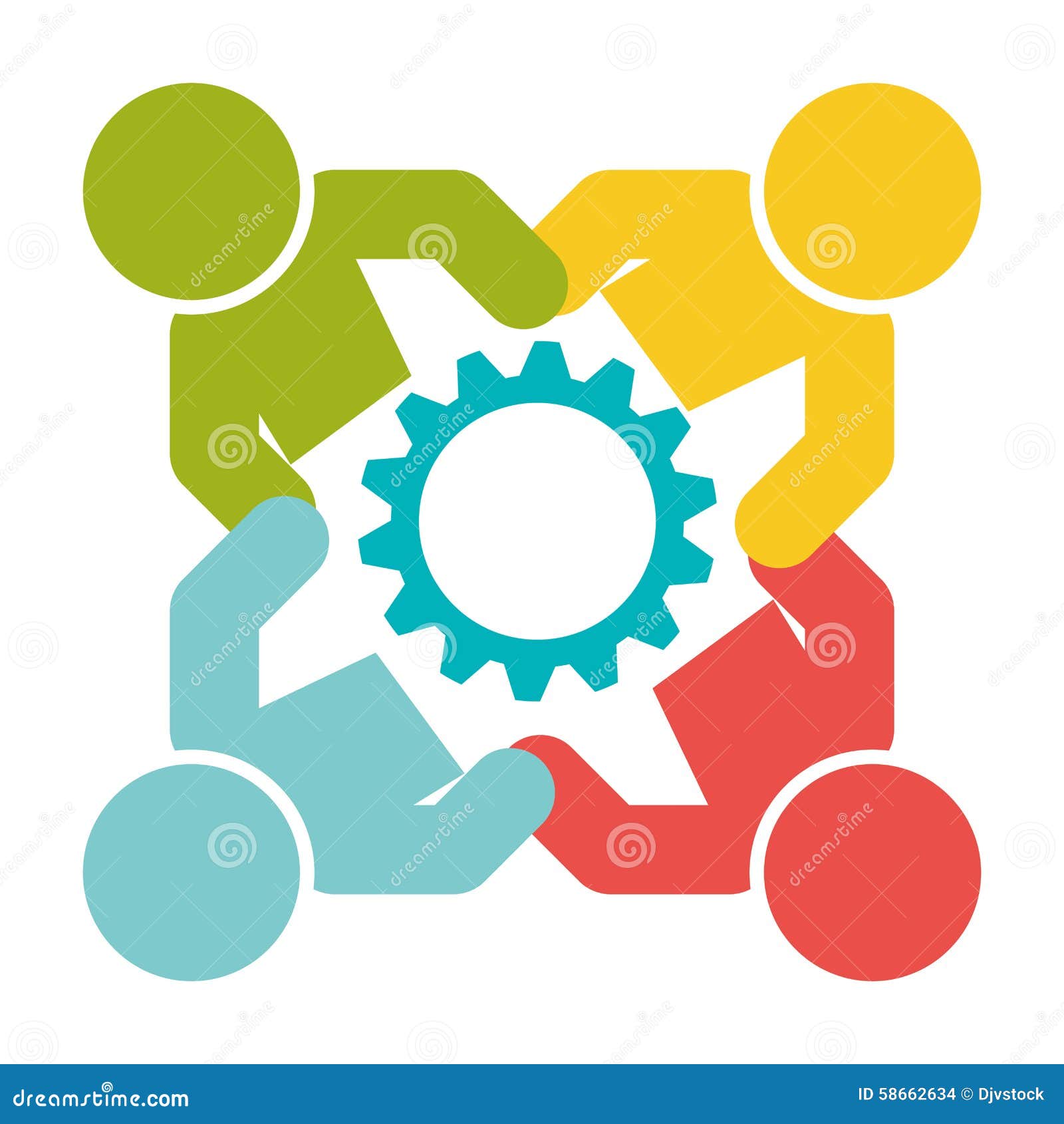 Teamwork design stock vector. Illustration of constructing - 58662634