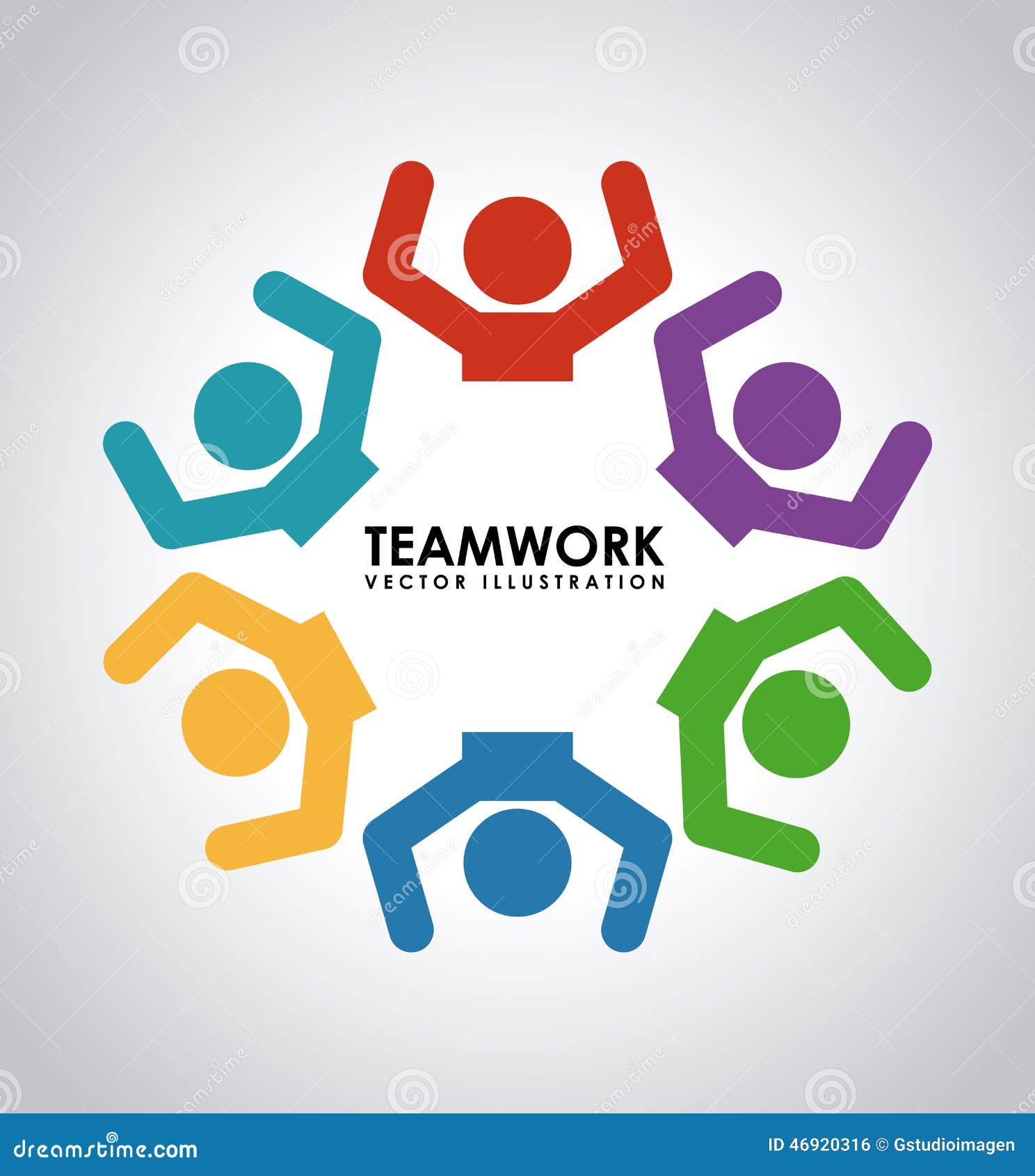 Teamwork design stock vector. Illustration of colors - 46920316