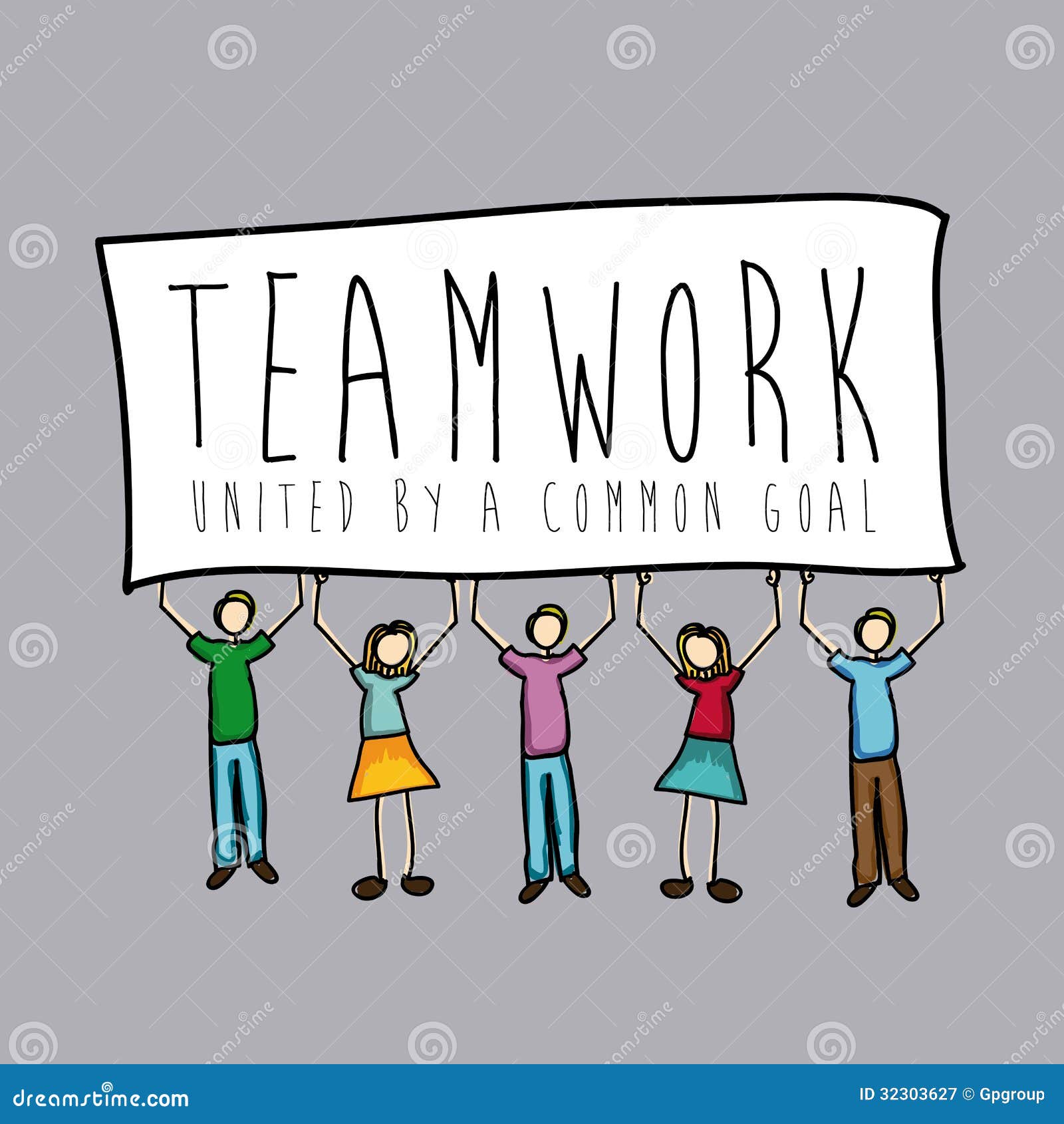 Teamwork design stock illustration. Illustration of life - 32303627