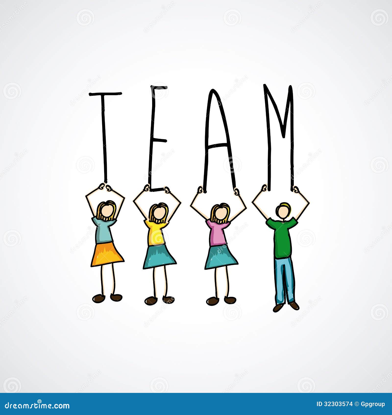 Teamwork design stock vector. Illustration of congratulations - 32303574