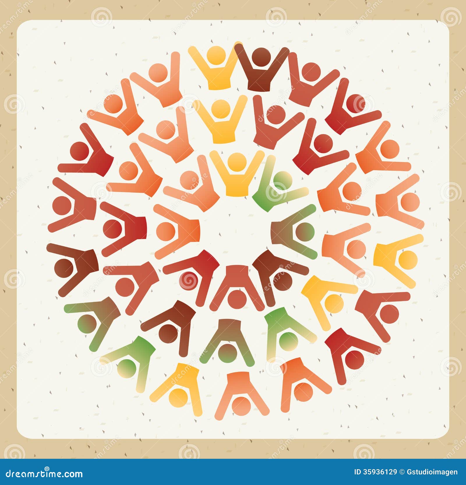 Teamwork stock vector. Illustration of poster, relation - 35936129