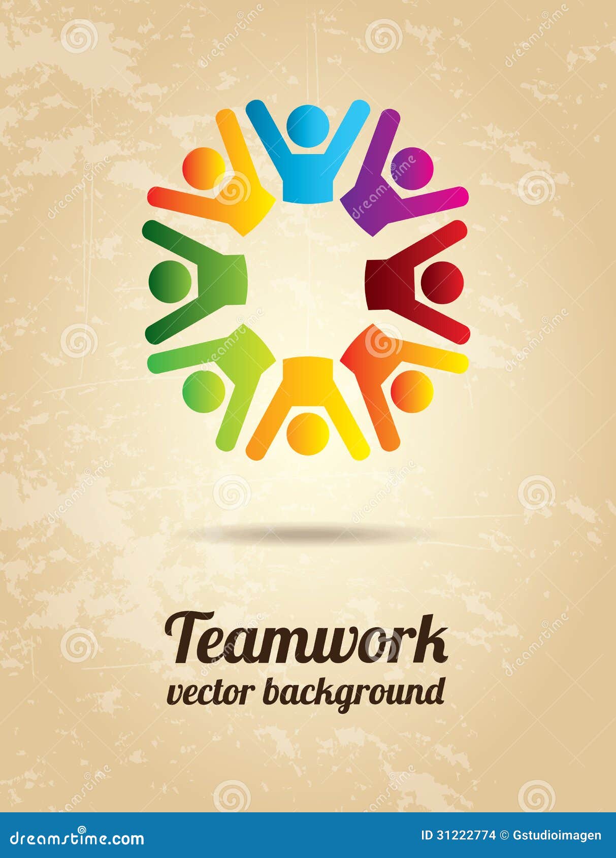 Teamwork design stock illustration. Illustration of cooperation - 31222774