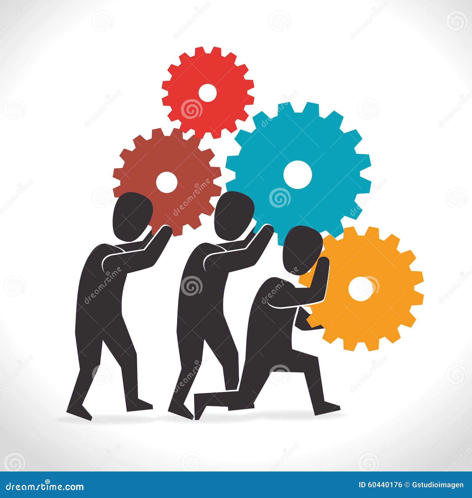 Teamwork design. stock vector. Illustration of relationship - 60440176