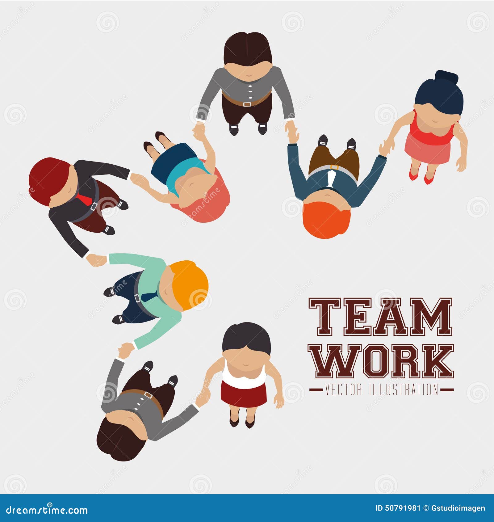 Teamwork Design, Vector Illustration. Stock Vector - Illustration of ...