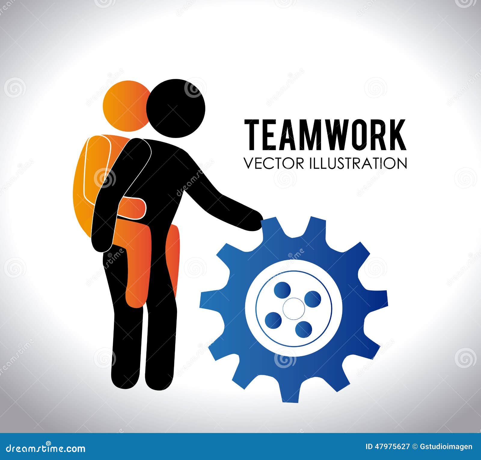 Teamwork-Design, Vektorillustration Vektor Abbildung - Illustration von ...