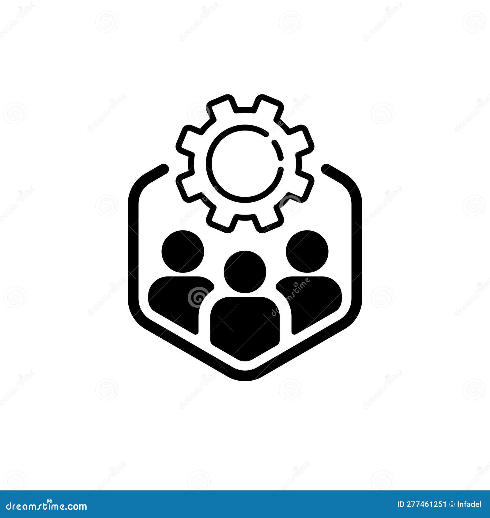 Teamwork Development Like Execute Icon Stock Vector - Illustration of ...