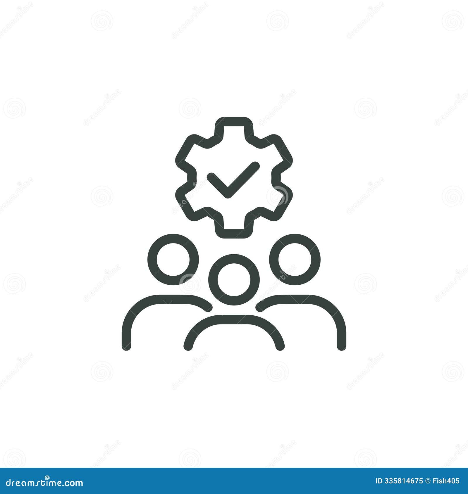 Teamwork Development Like Execute Icon Cartoon Vector | CartoonDealer ...