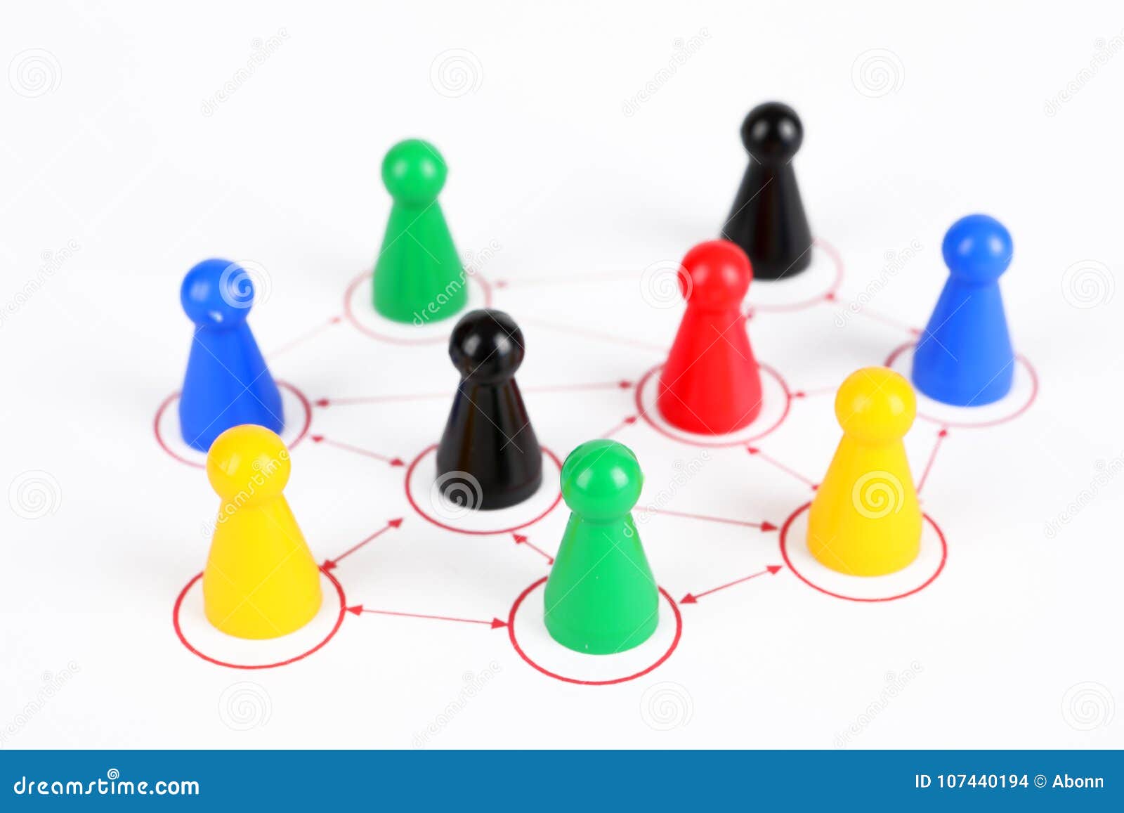Teamwork with Different Characters Stock Photo - Image of social ...