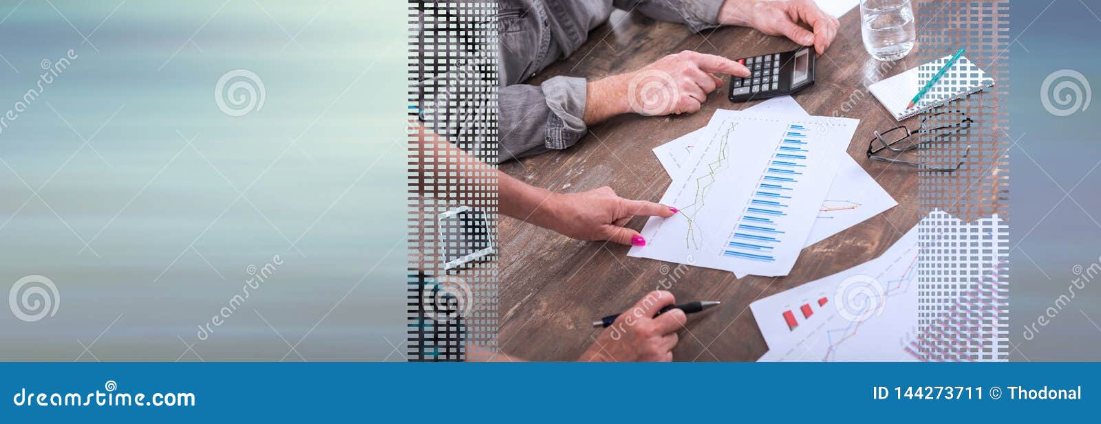 Teamwork and Discussion. Panoramic Banner Stock Image - Image of ...