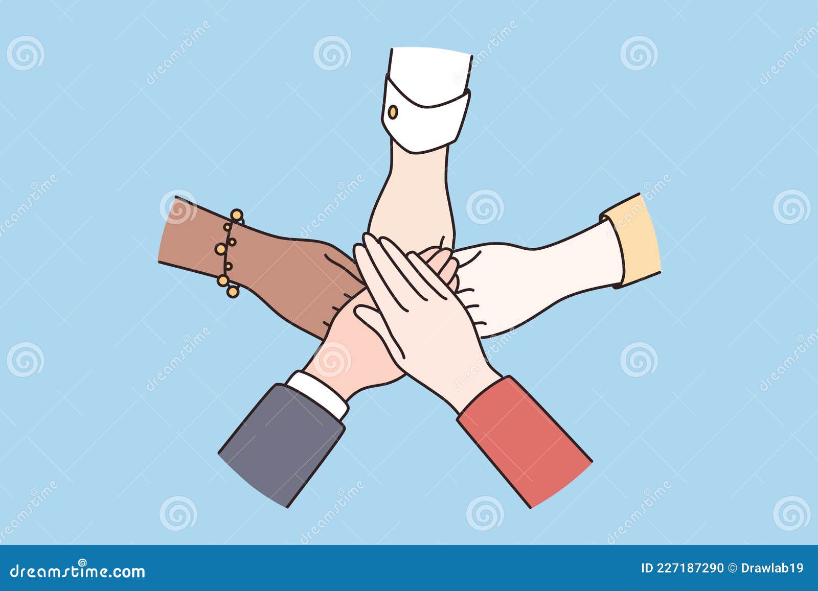Teamwork Diversity People Logo Stock Photography | CartoonDealer.com ...