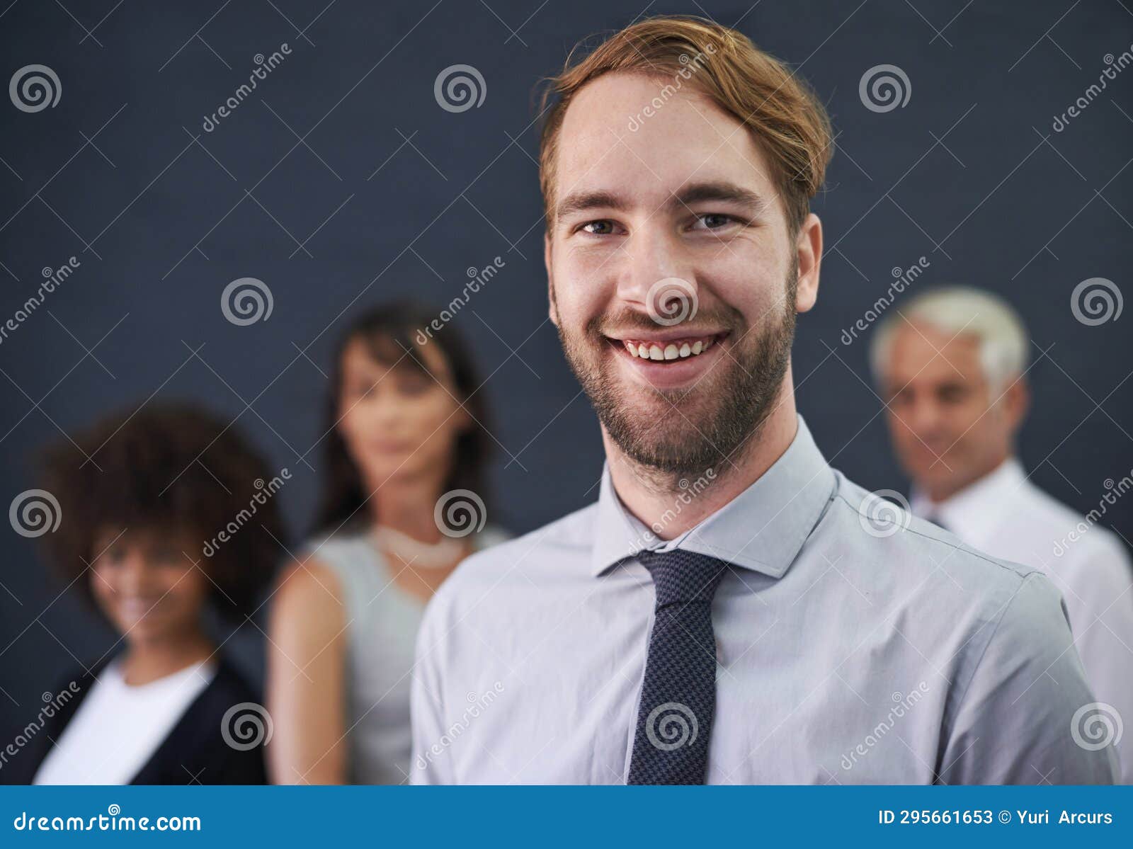 Teamwork Divides the Task and Multiplies Success. a Young Professional ...