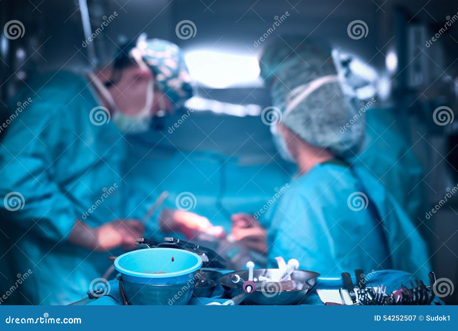 Teamwork Doctors in the Operating Room of the Hospital Stock Image ...