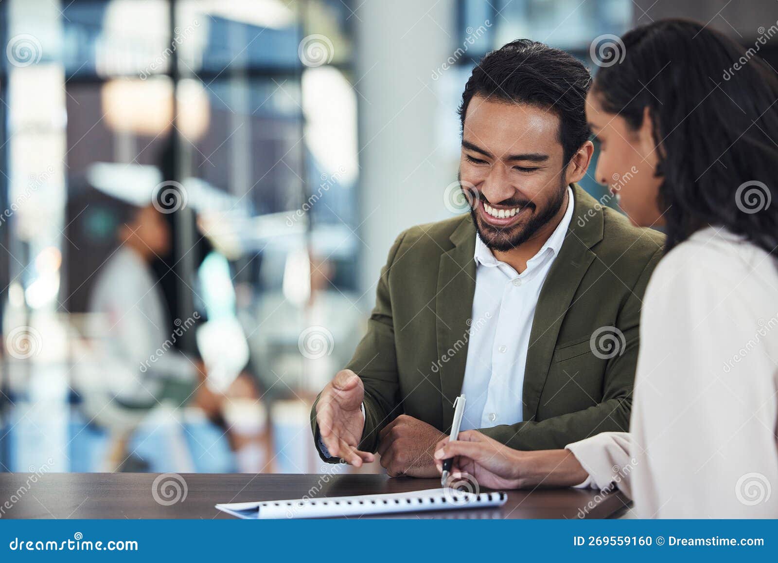 Teamwork, Documents and Business People Writing in Office for Sales ...