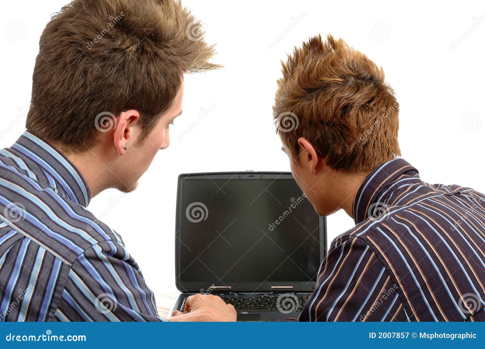 Teamwork Duo stock image. Image of goofing, internet, employees - 2007857