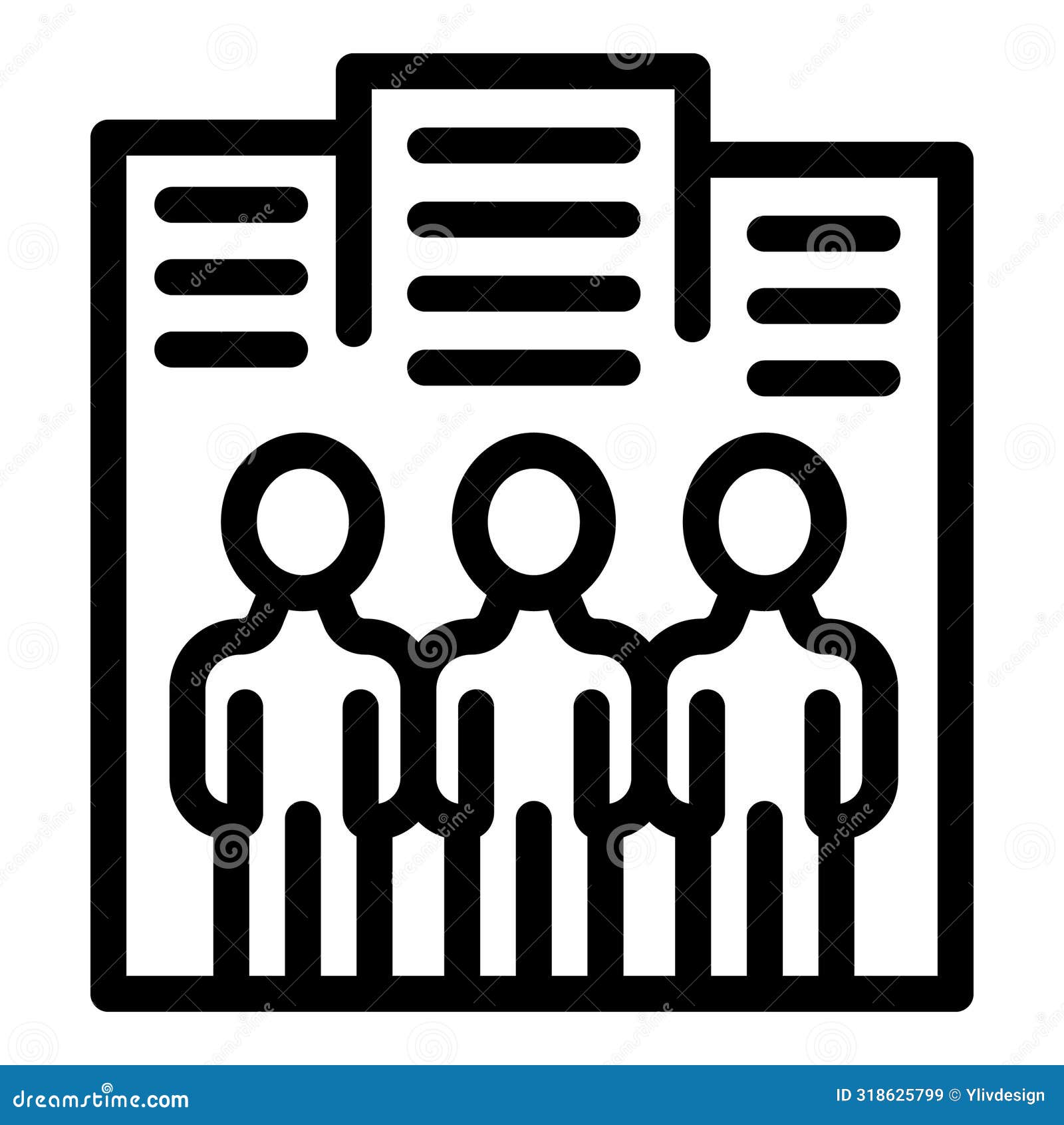 Teamwork Emblem Abstract Corporate Icon Stock Illustration ...