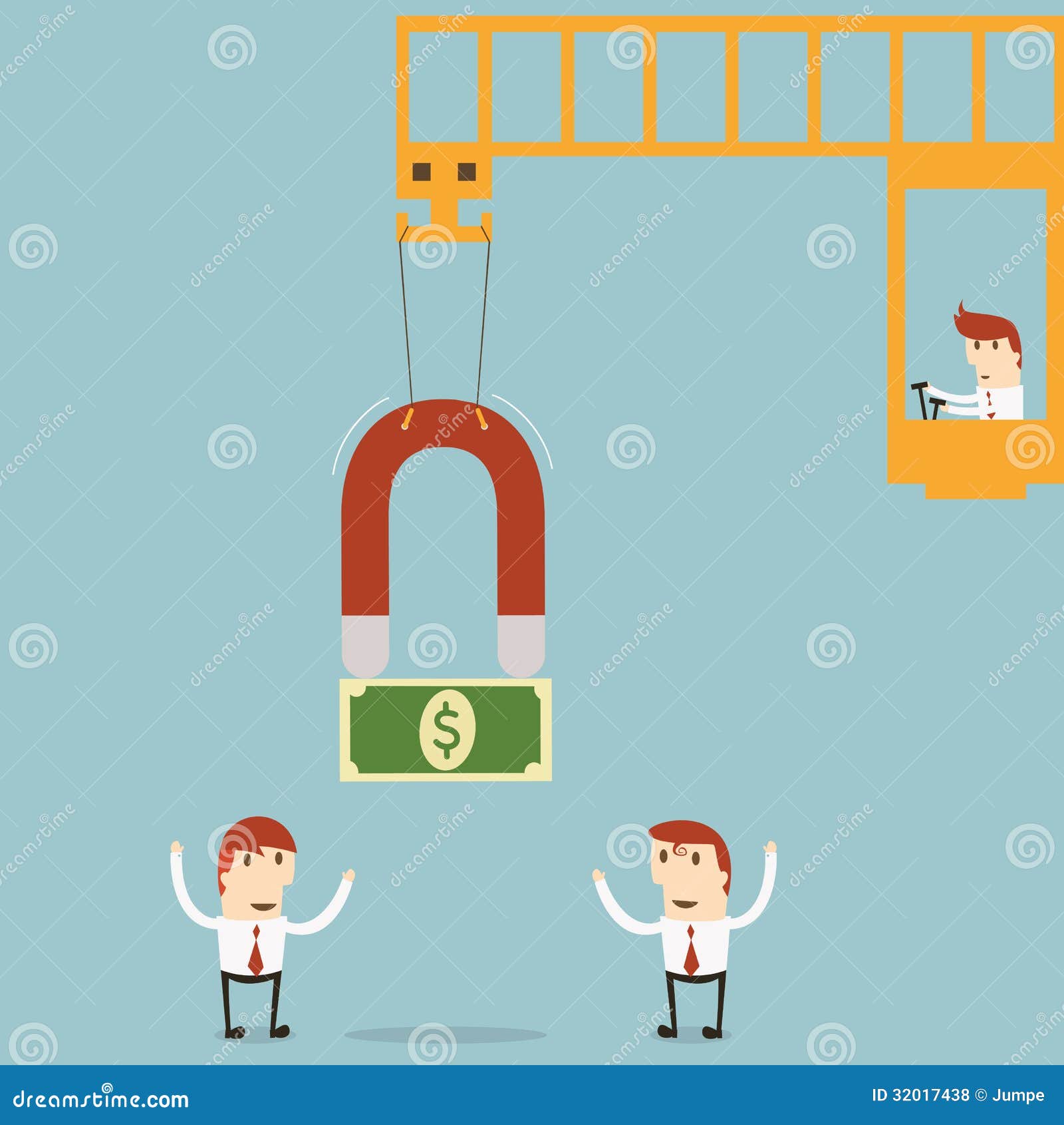 Teamwork stock vector. Illustration of caucasian, scenery - 32017438