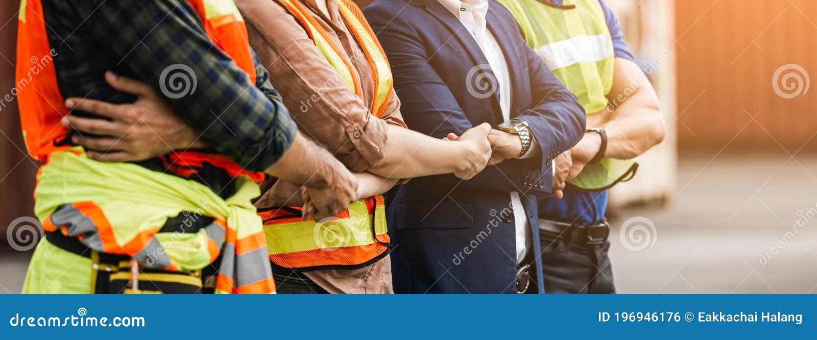 Teamwork Engineer In Uniform Wear Protection Mask Brainstorming ...