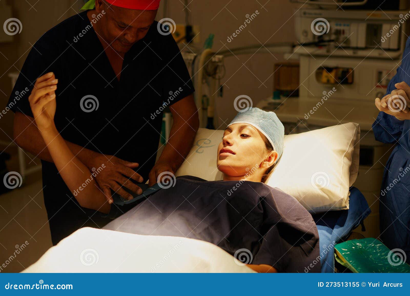 Teamwork Ensures Their Patient Gets the Best Care. a Surgeon Preparing ...