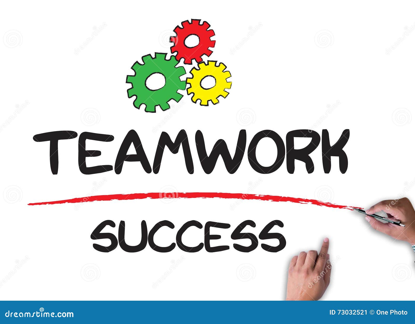 Teamwork-Erfolg stockbild. Bild von zusammenarbeit, teilhaberschaft ...