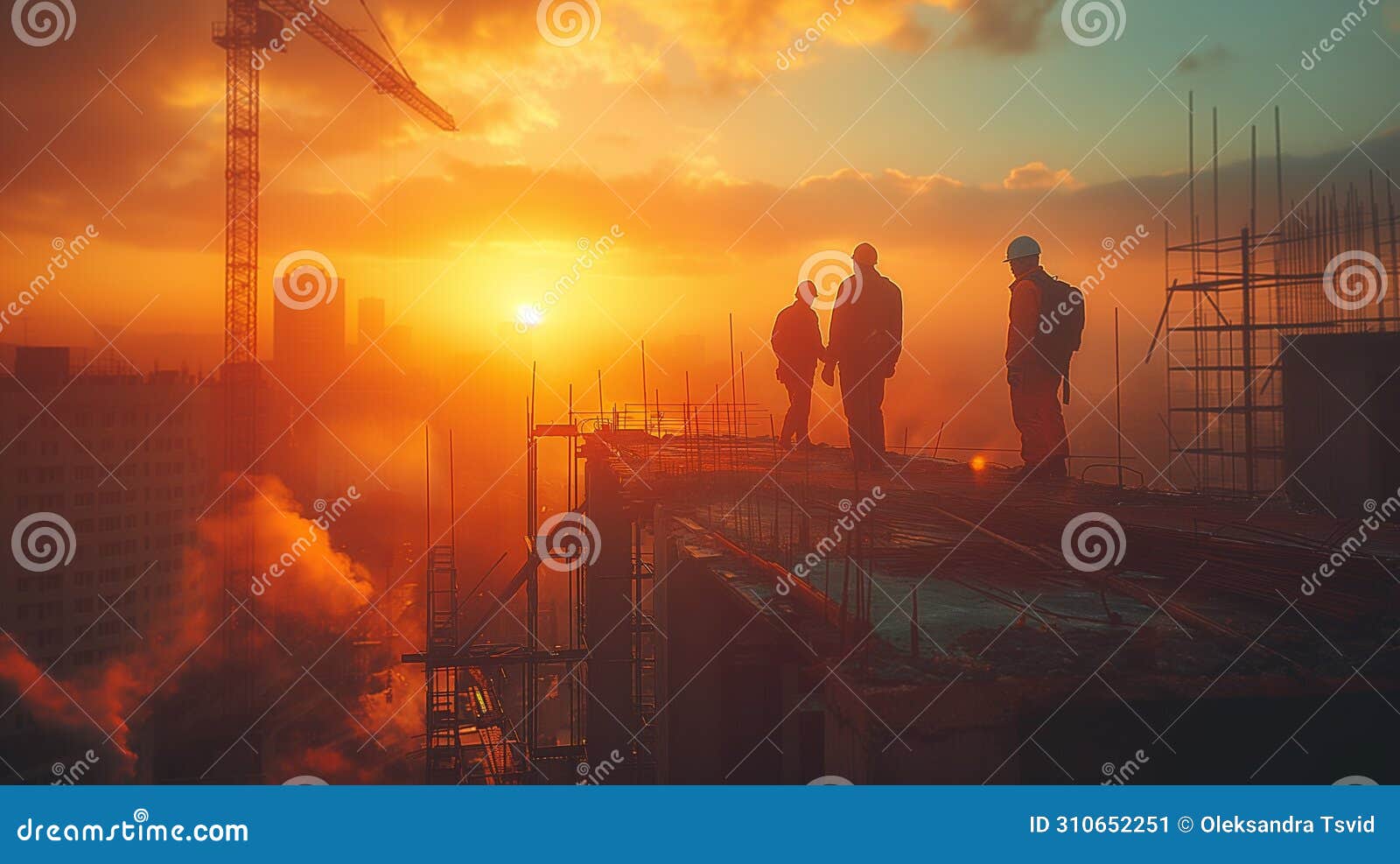 Teamwork in the Field: a Group of Workers Working Together on a ...