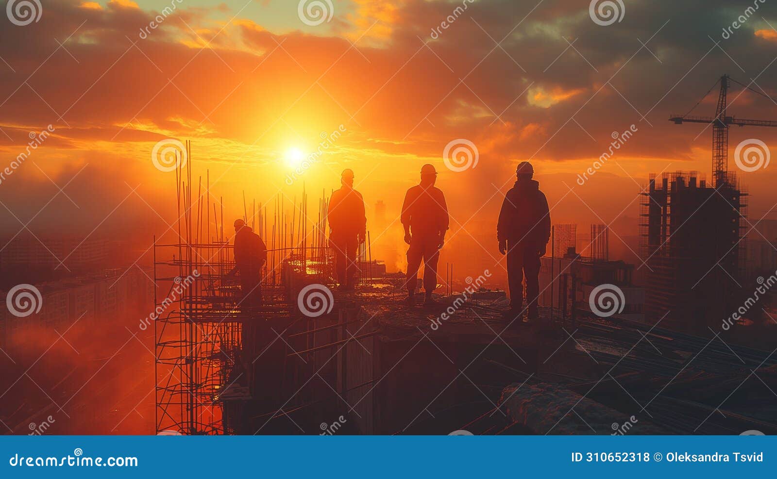 Teamwork in the Field: a Group of Workers Working Together on a ...