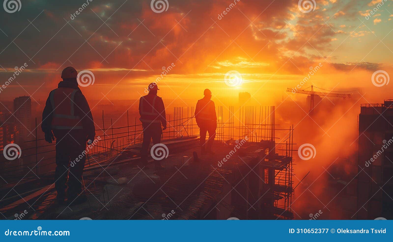 Teamwork in the Field: a Group of Workers Working Together on a ...