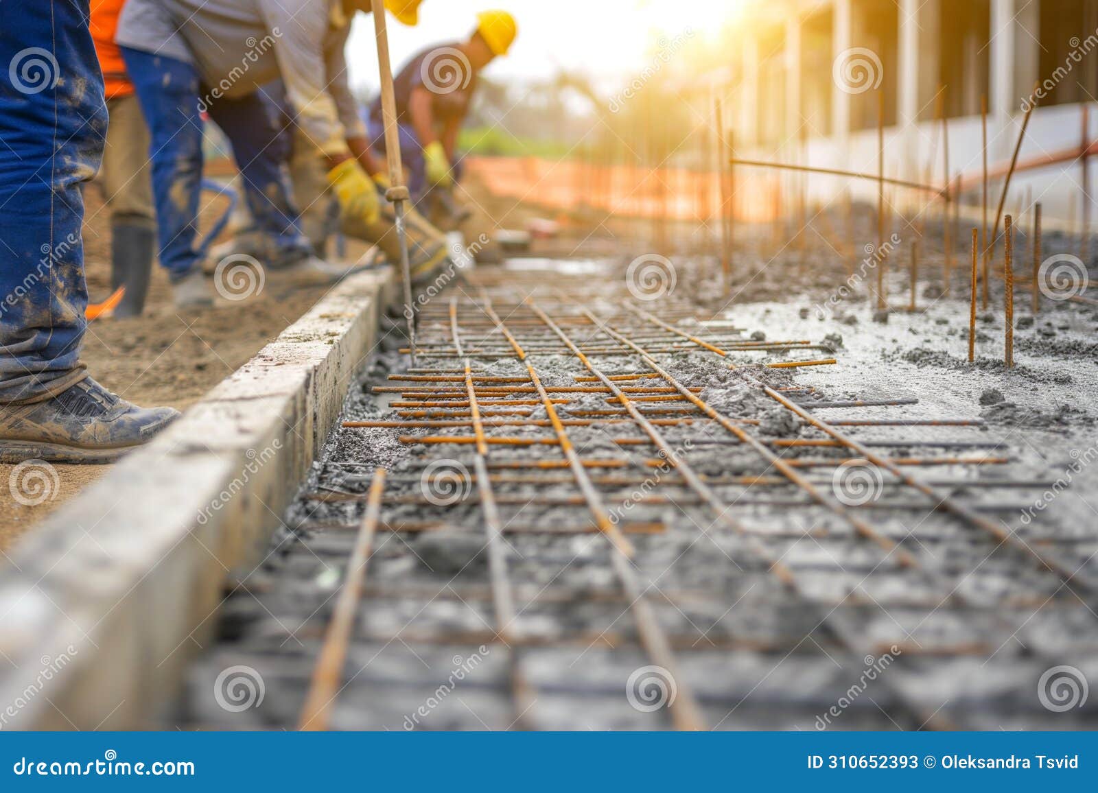 Teamwork in the Field: a Group of Workers Working Together on a ...