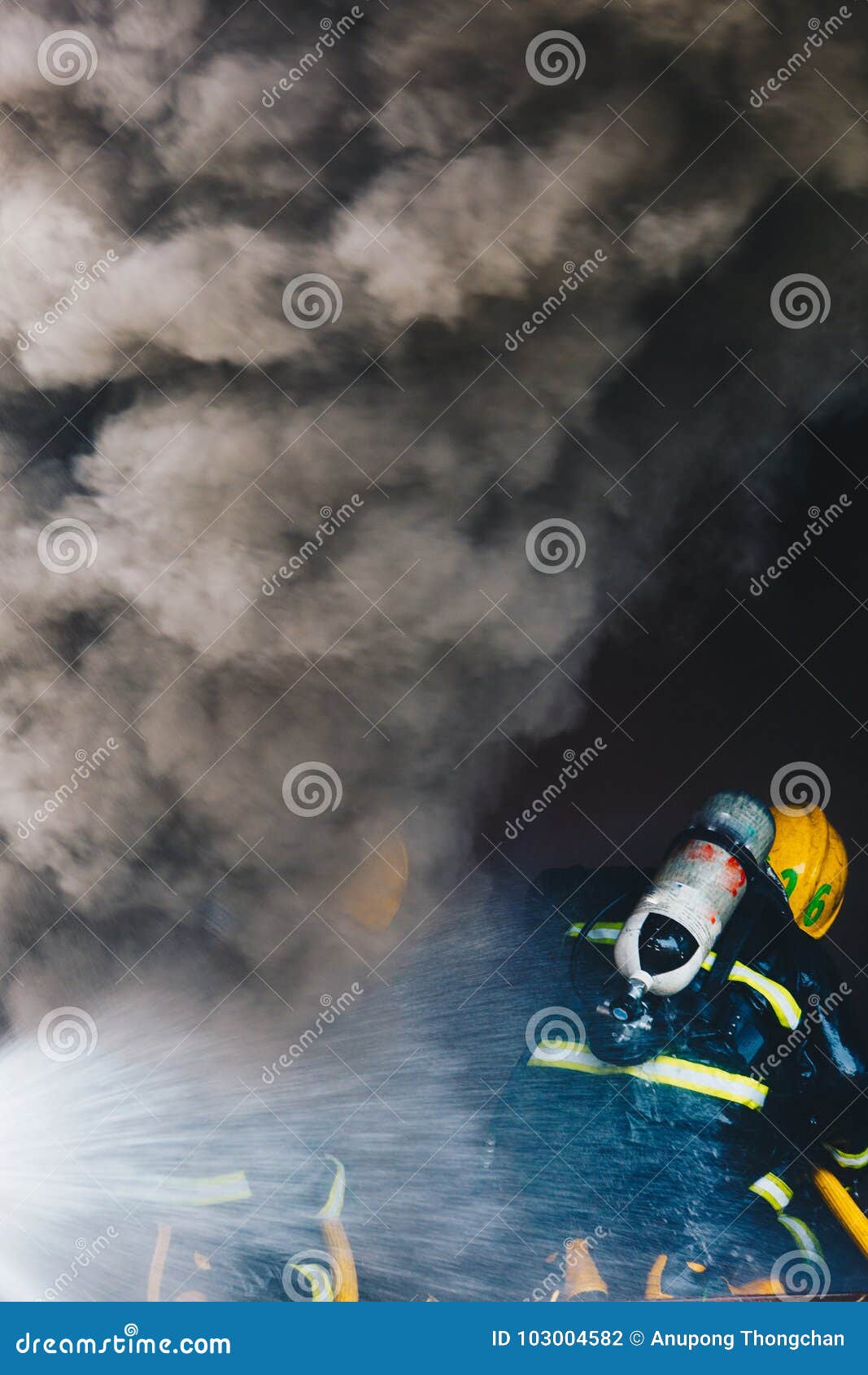 Teamwork of Firefighters Training Stock Photo - Image of destruction ...