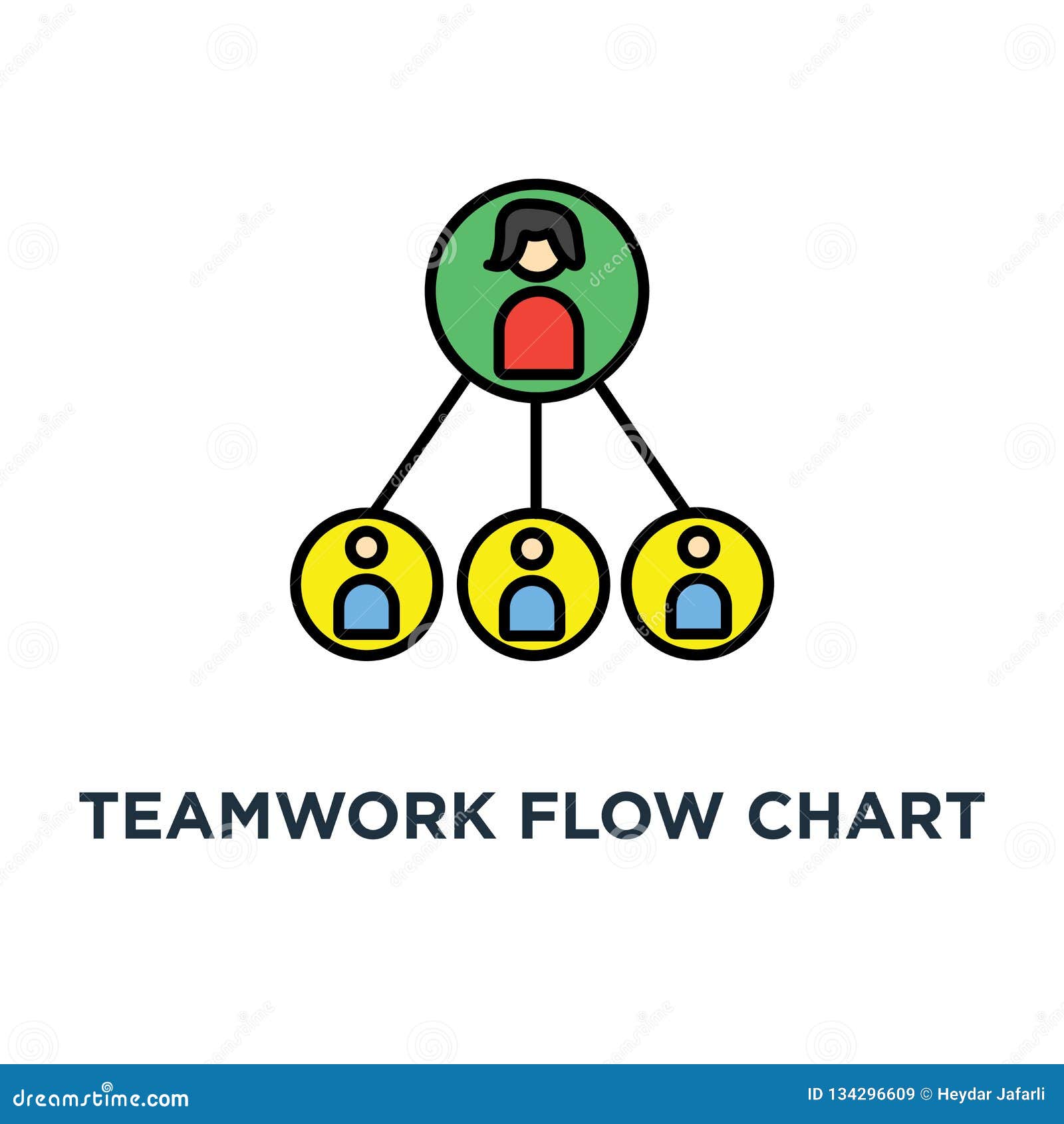 Teamwork Flow Chart Icon. Business Hierarchy Or Business Team Pyramid ... Teamwork Flow Chart Icon. Business Hierarchy Or Business Team Pyramid ...