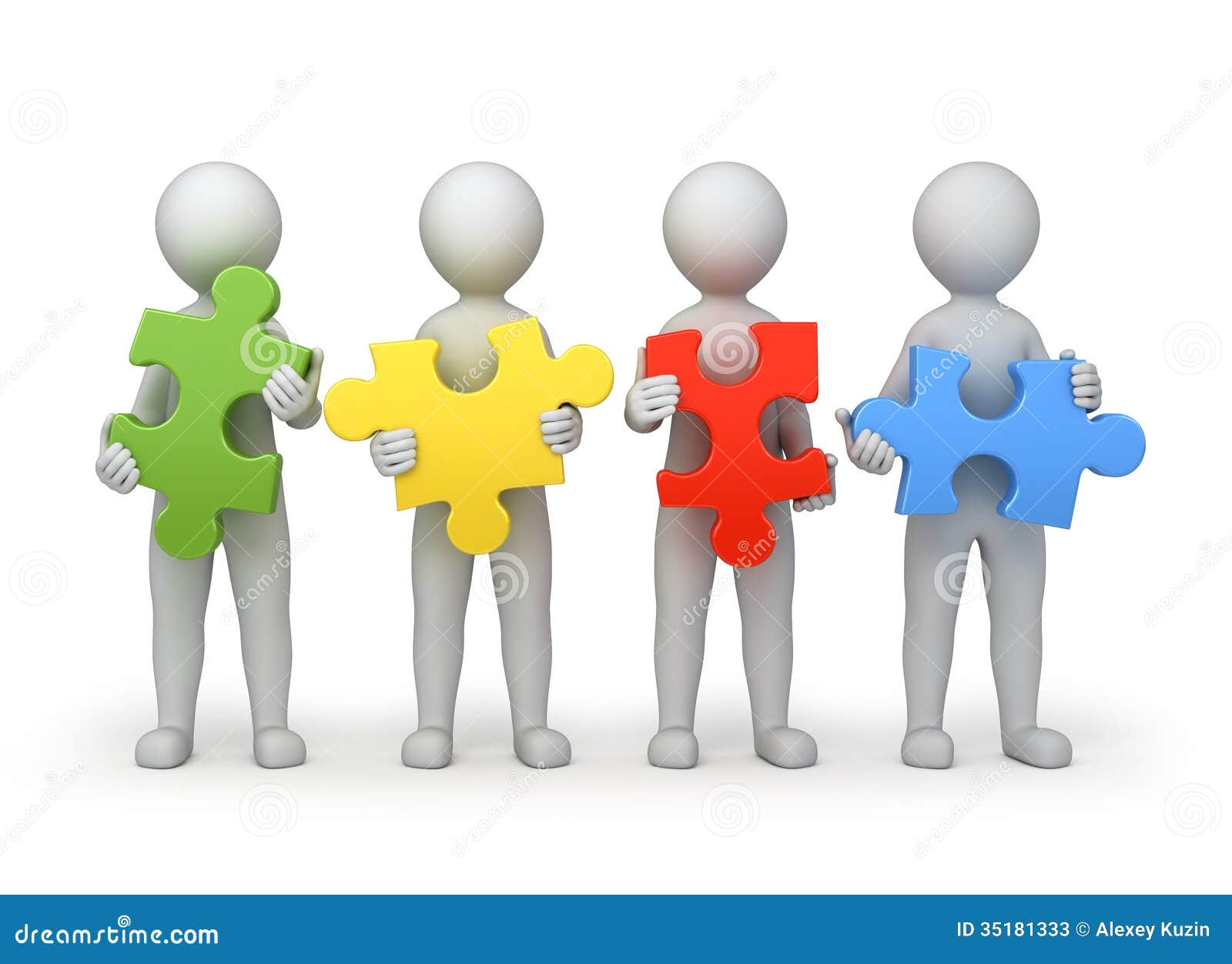 Teamwork - Four Gears Turning Together As Team Stock Photography ...