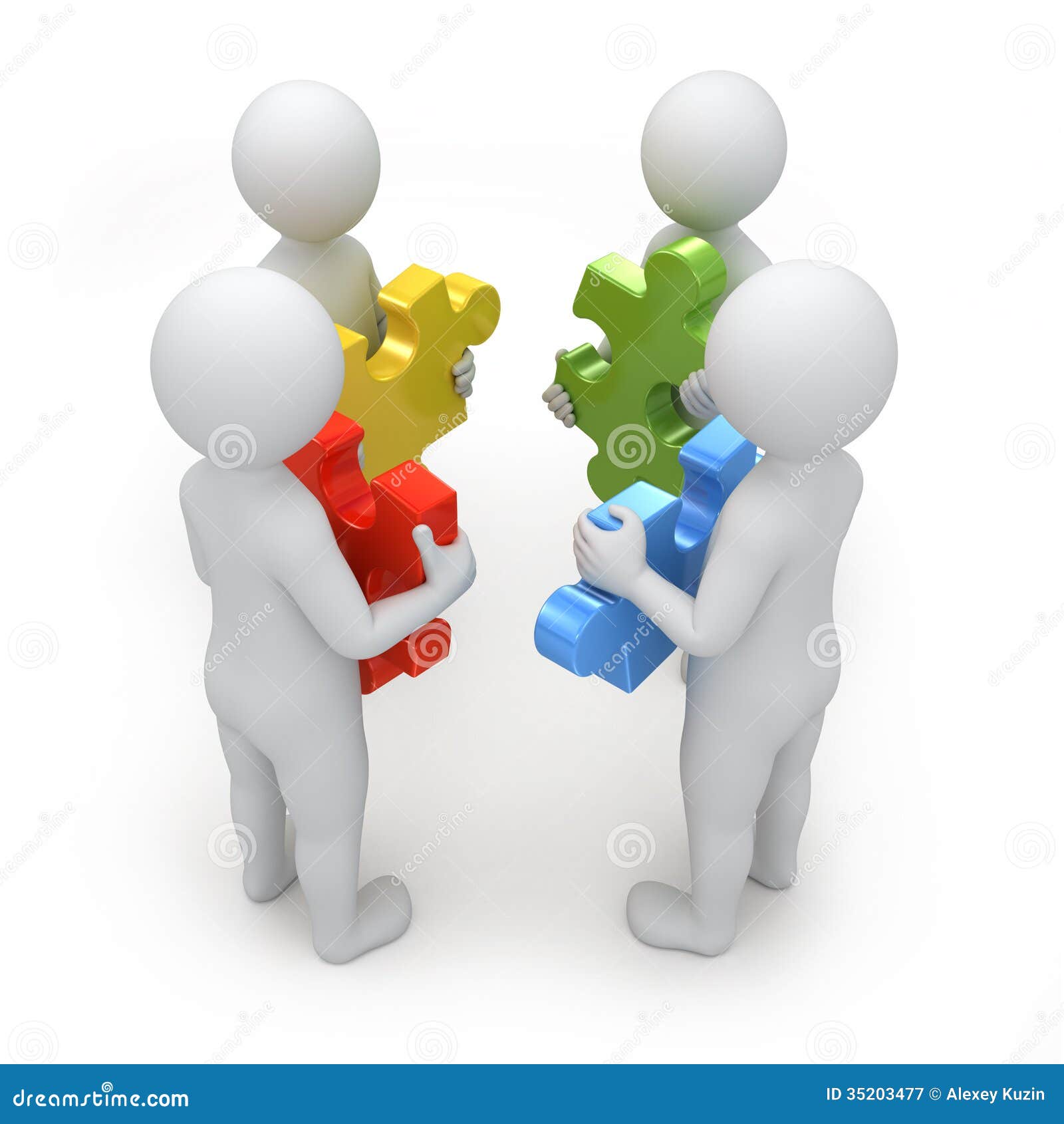 Teamwork - Four Gears Turning Together As Team Stock Photography ...