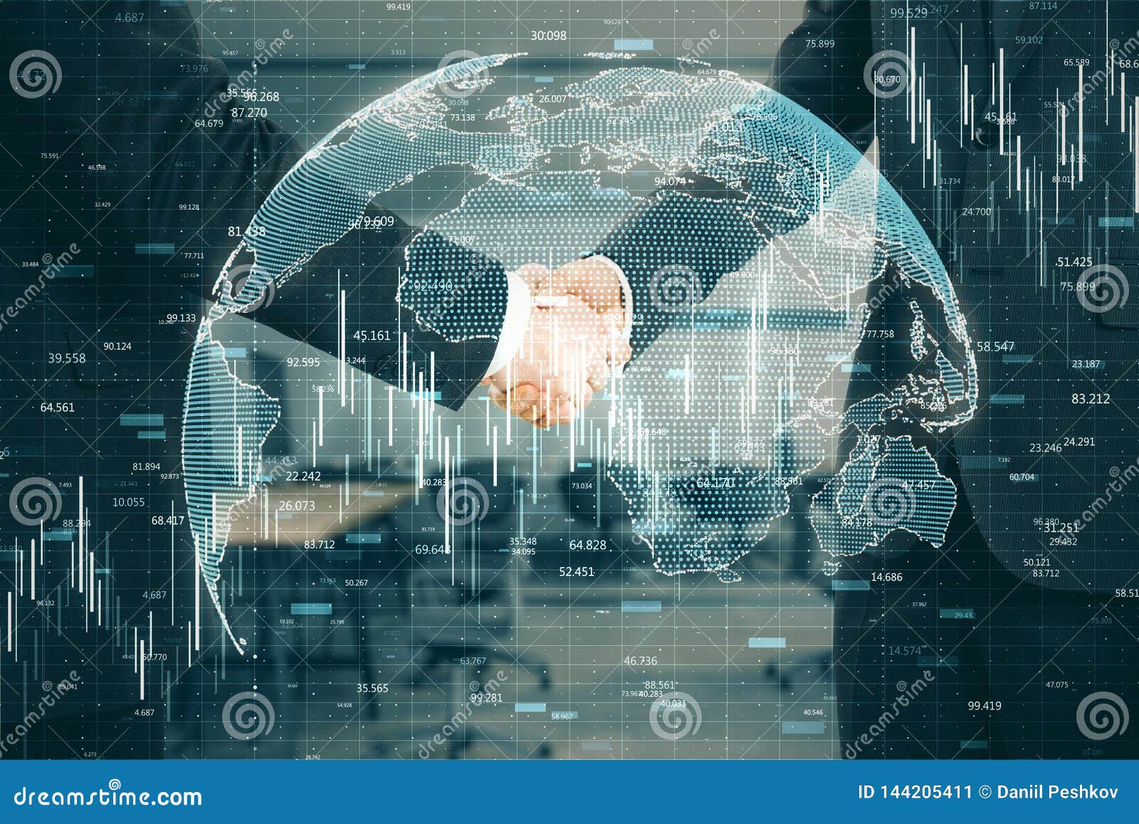 Teamwork and Global Trade Concept Stock Image - Image of abstract ...