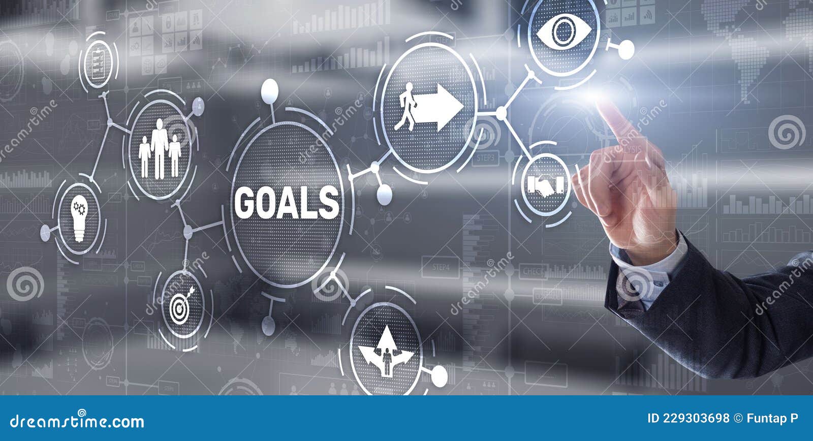 Teamwork Goals Strategy Business Support Concept Stock Photo - Image of ...