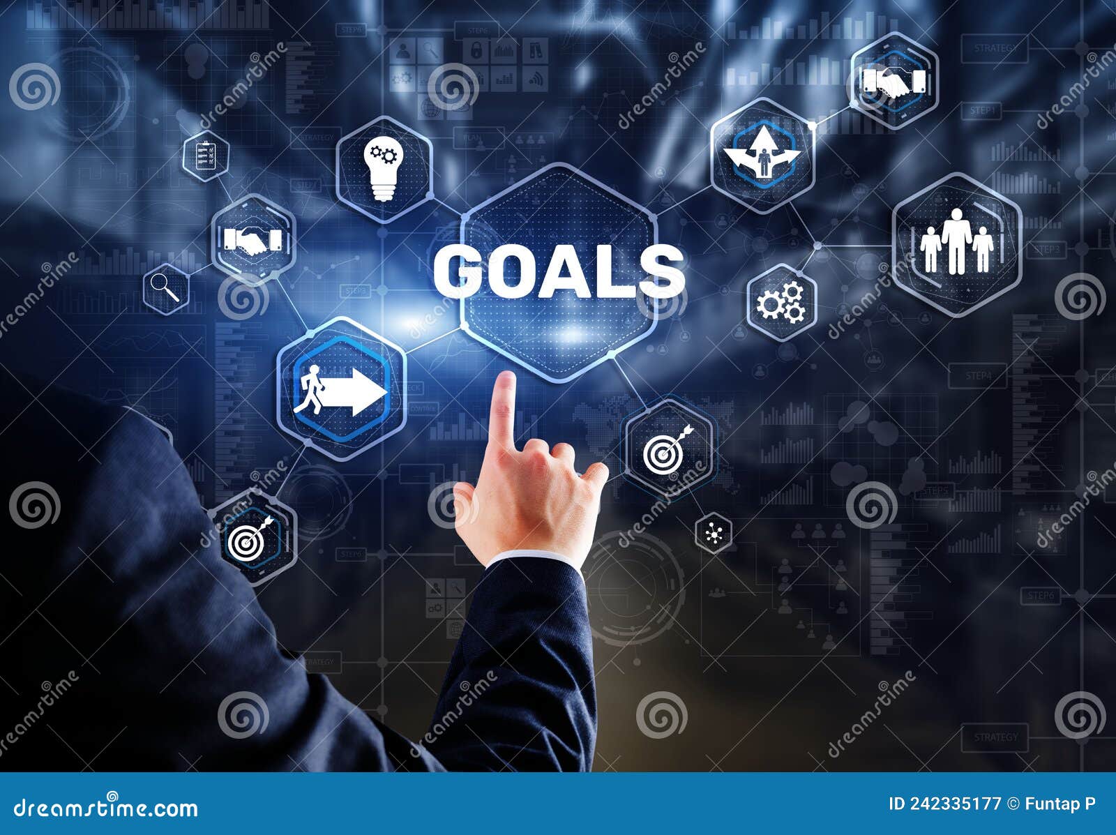 Teamwork Goals Strategy Business Support Concept Stock Image - Image of ...