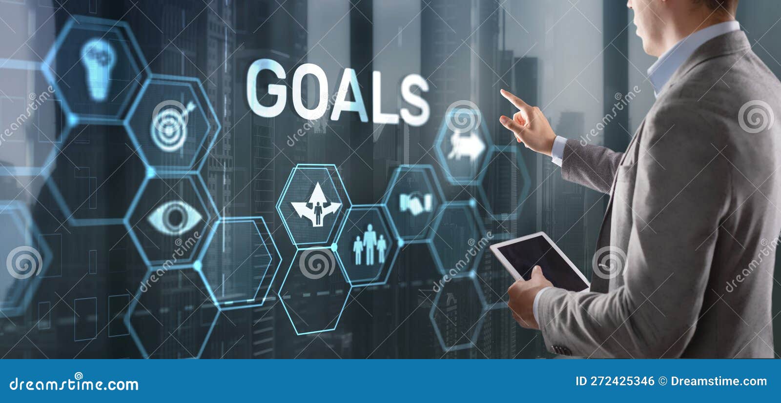 Teamwork Goals Strategy Business Support Concept Stock Photo - Image of ...