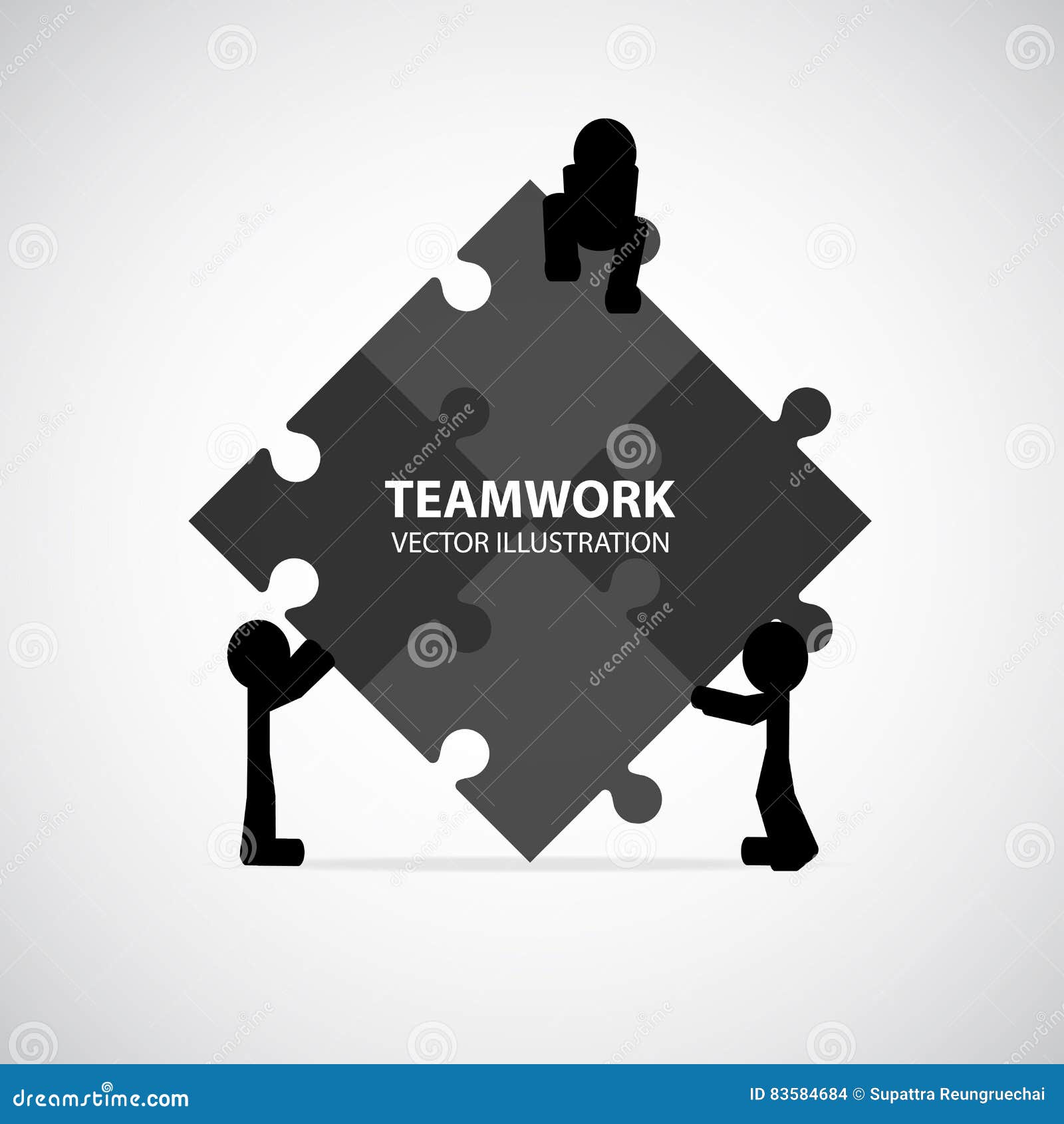 Teamwork-Grafikdesign vektor abbildung. Illustration von firma - 83584684