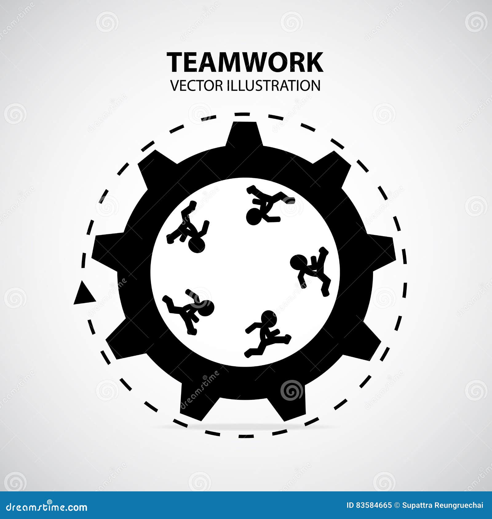 Teamwork Graphic Design stock vector. Illustration of businessman ...