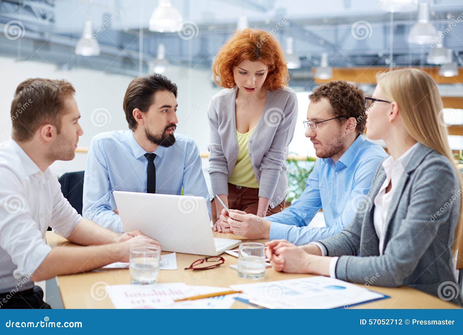 Teamwork stock photo. Image of collar, female, executive - 57052712