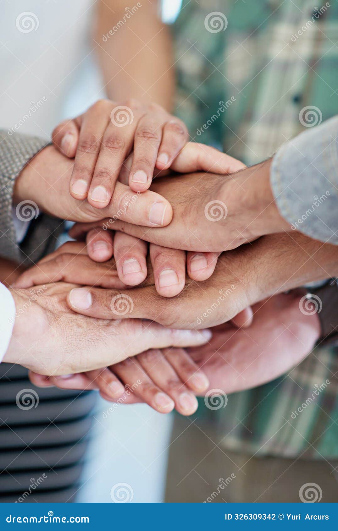 Teamwork, Group or Hands in Stack with Support or Collaboration ...