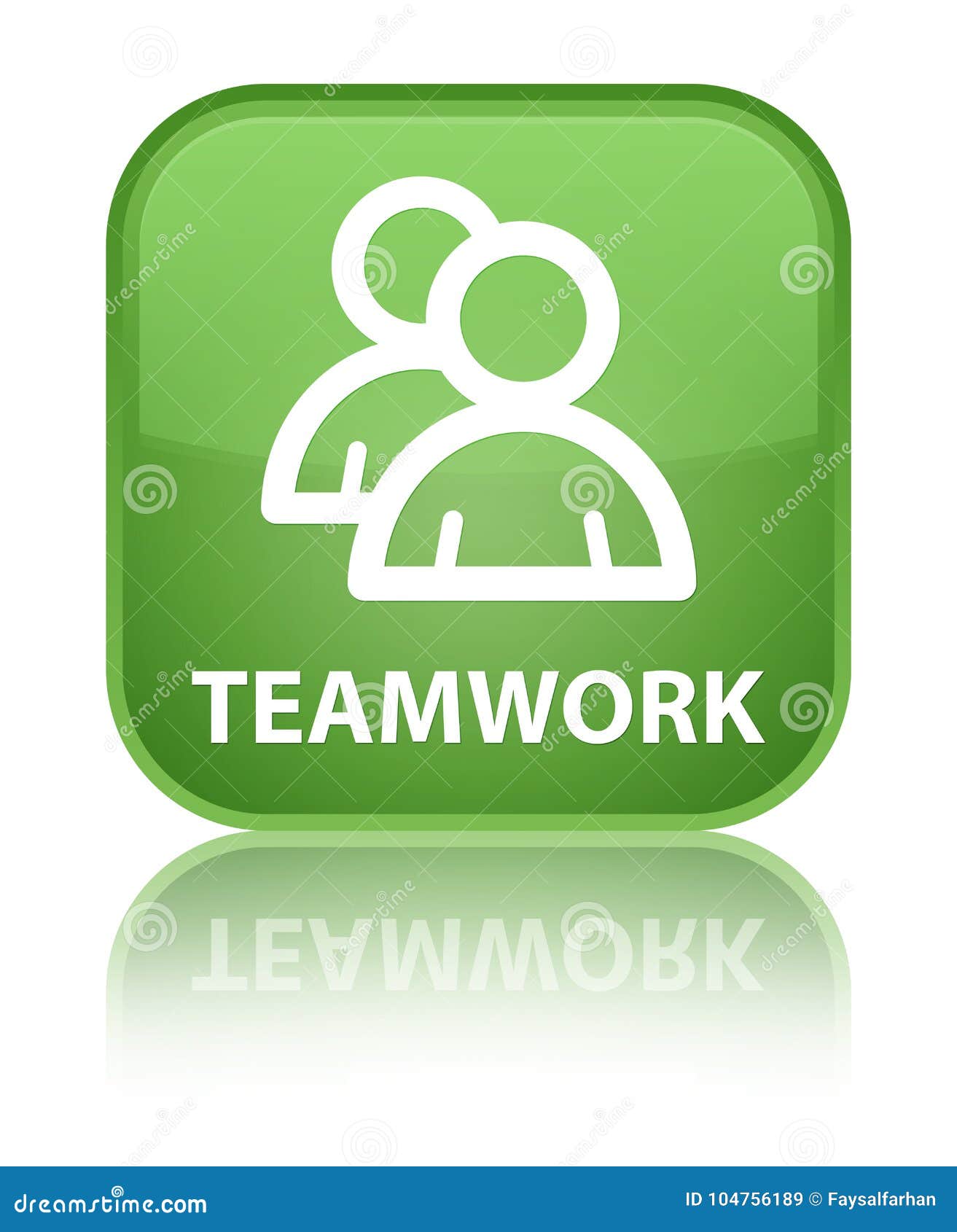 Teamwork (group Icon) Special Soft Green Square Button Stock ... Teamwork (group Icon) Special Soft Green Square Button Stock ...