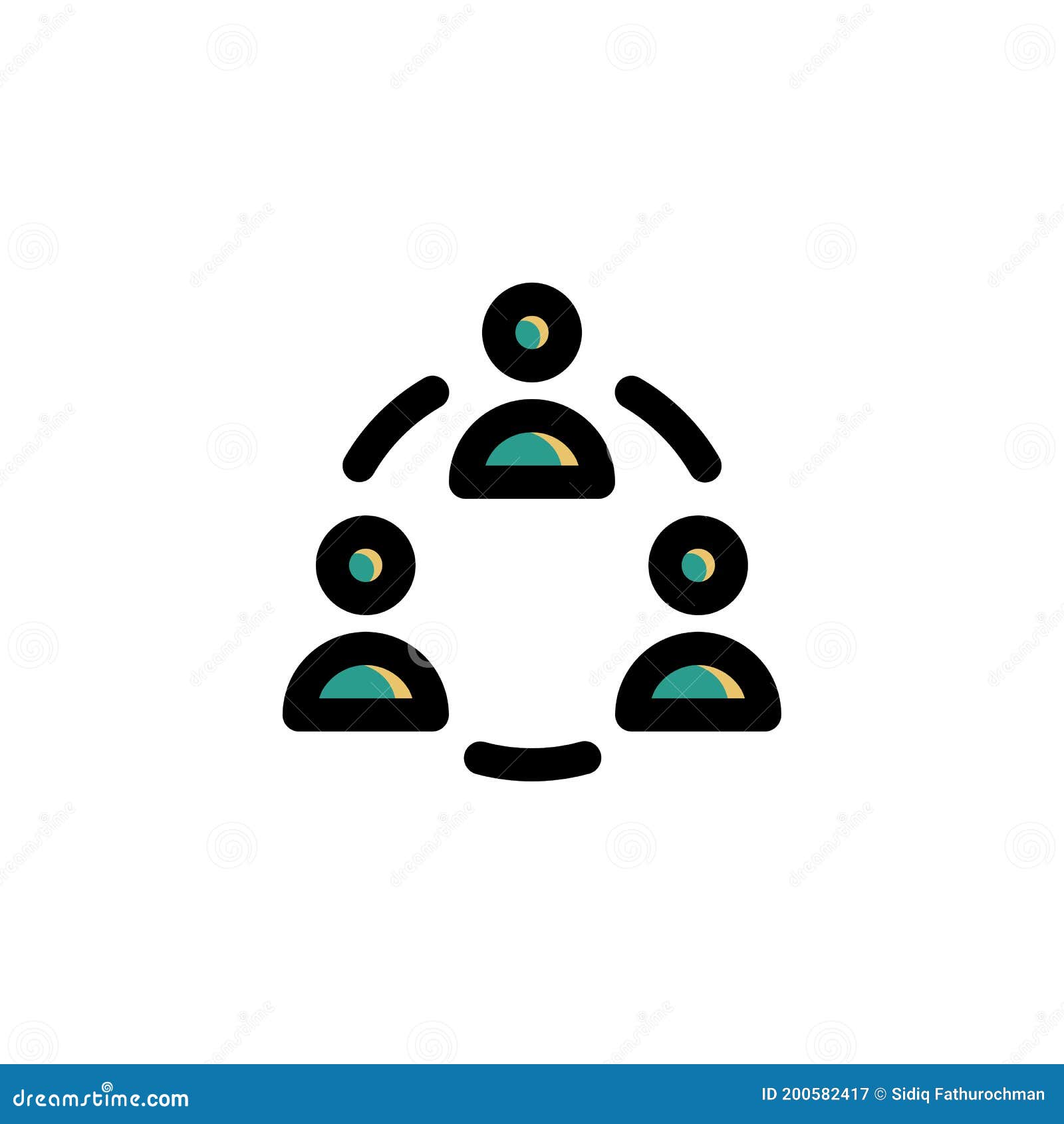 Teamwork, Group, Network Icon Stock Vector - Illustration of ...