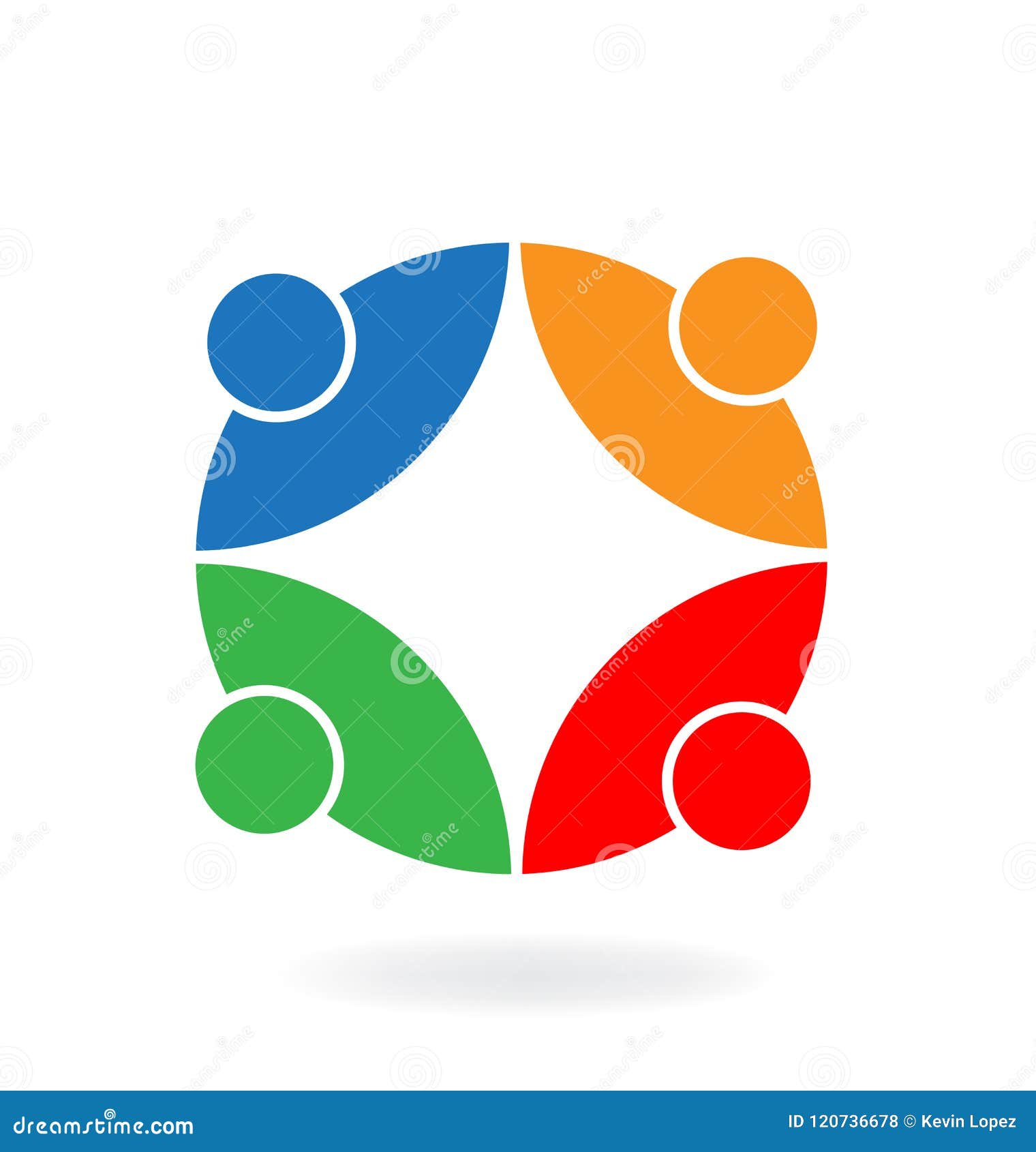 Teamwork Group People Support Icon Stock Vector - Illustration of human ...