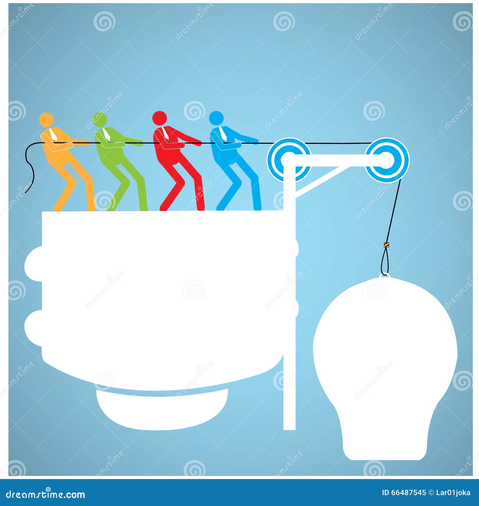 Teamwork stock illustration. Illustration of business - 66487545