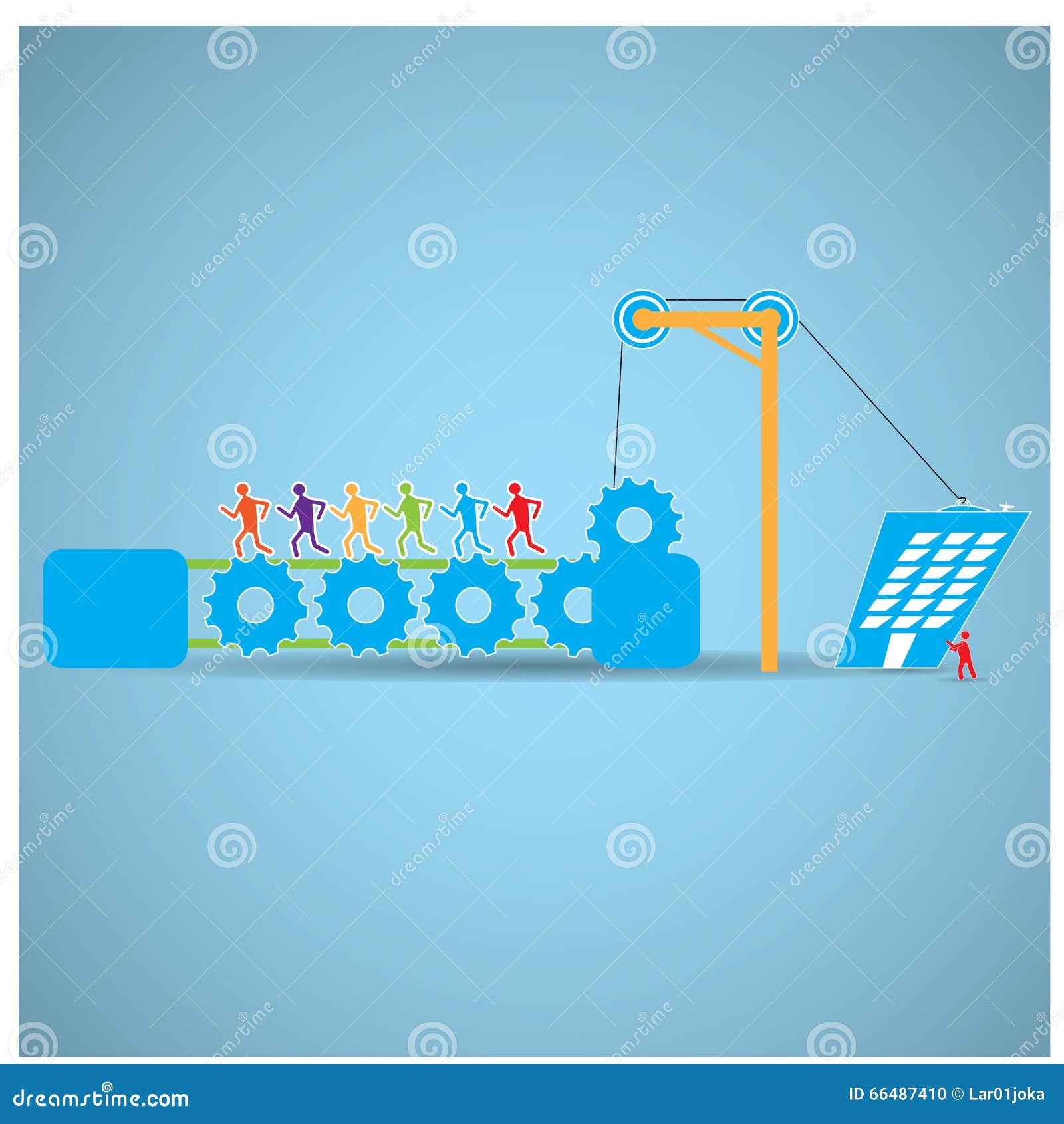 Teamwork stock illustration. Illustration of occupation - 66487410