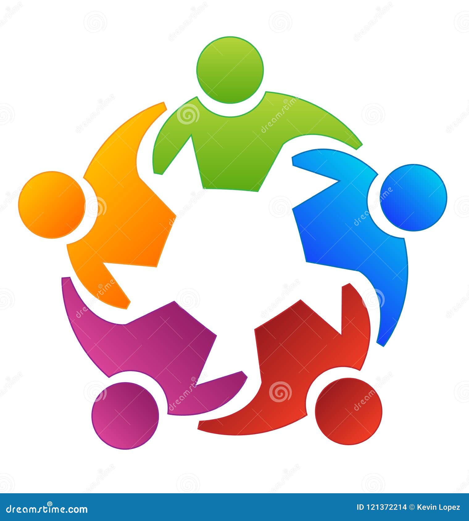 Teamwork Group People Working Together Vector Logo Stock Vector ...