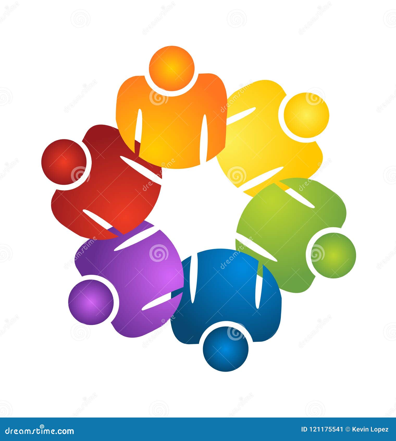 Teamwork Group Planning People Vector Logo Stock Vector - Illustration ...