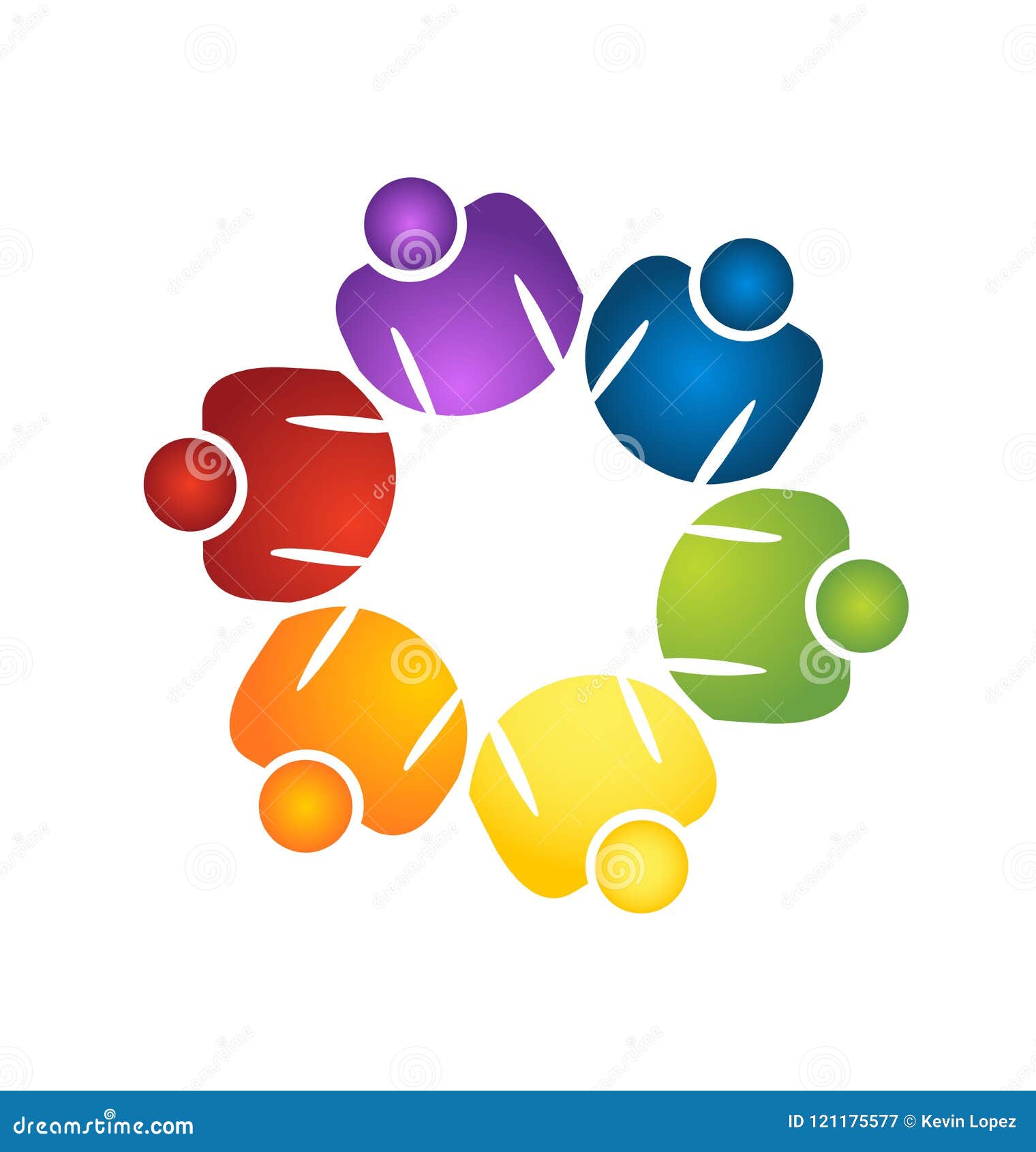 Teamwork Group Planning People Vector Logo Stock Vector - Illustration ...