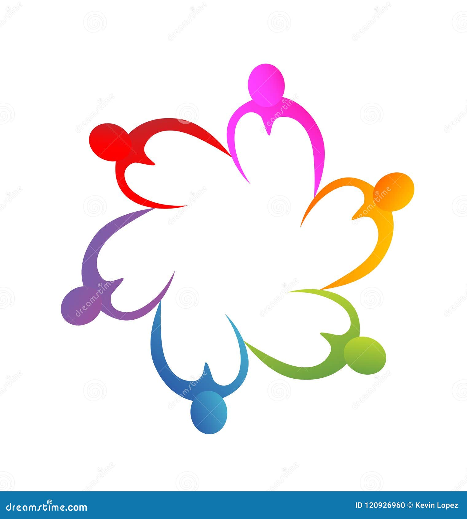 Teamwork Group of Supportive People Holding Hands Vector Logo Stock ...